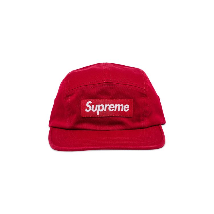 Buy Supreme Washed Chino Twill Camp Cap 'Red' - SS24H103 RED | GOAT