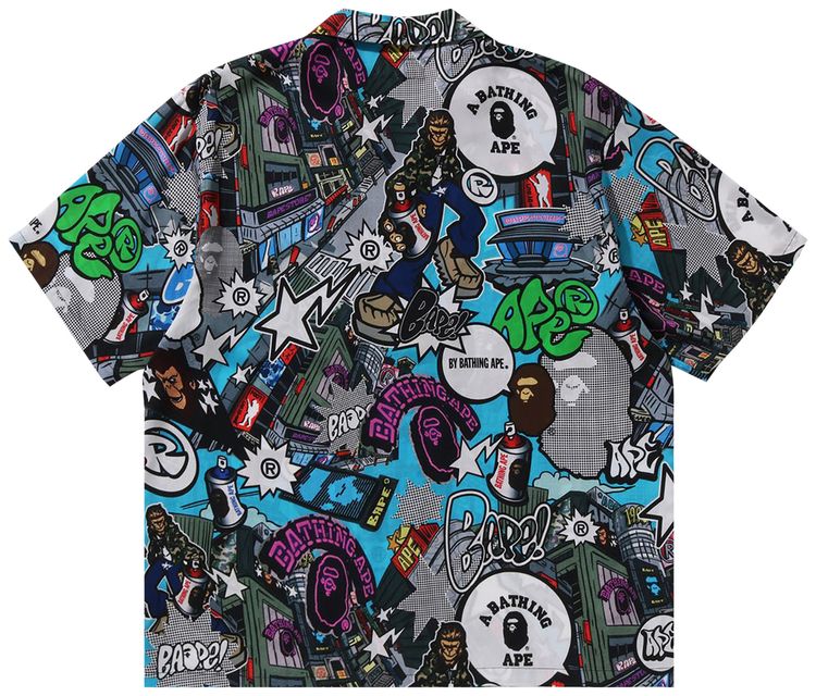 Buy BAPE Comic Art Open Short-Sleeve Shirt 'Multicolor' - 1K30 132 304 ...