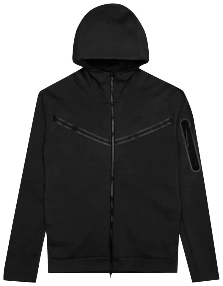 Buy Nike Sportswear Kids Tech Fleece Full Zip Hoodie 'Black' - CU9223 010 | GOAT