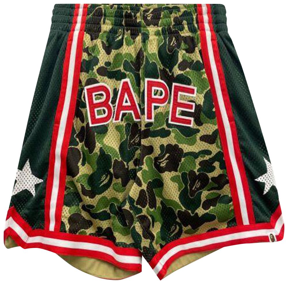 Buy BAPE Basketball Shorts 'Green' - 001SPF801002X GREEN | GOAT
