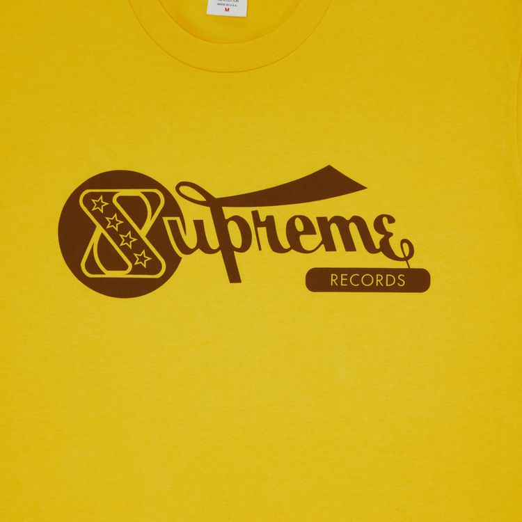 Buy Supreme Records Tee 'Yellow' - SS24T40 YELLOW | GOAT