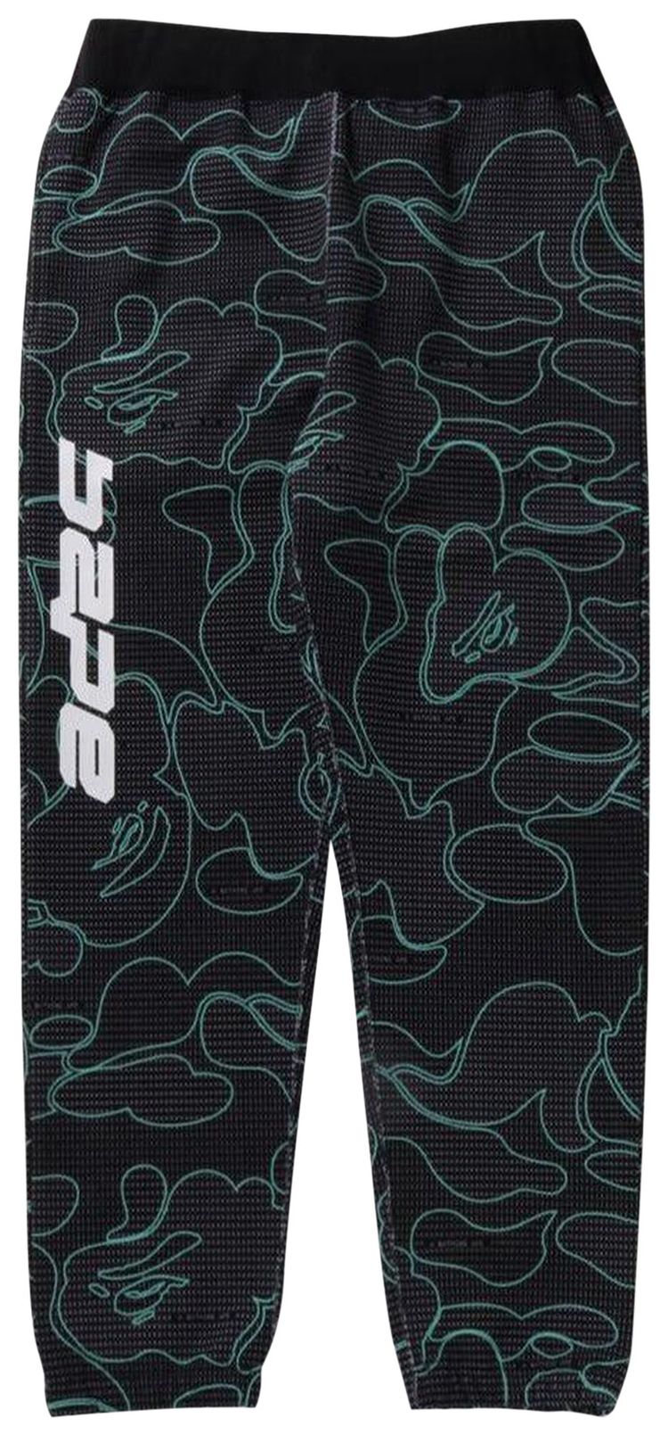 Buy BAPE Text Code Camo Sweatpants 'Black' - 1I30 152 013 BLACK | GOAT