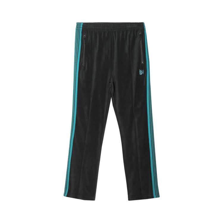 Buy Needles Velour Narrow Track Pants 'Black' - OT235 C BLAC | GOAT