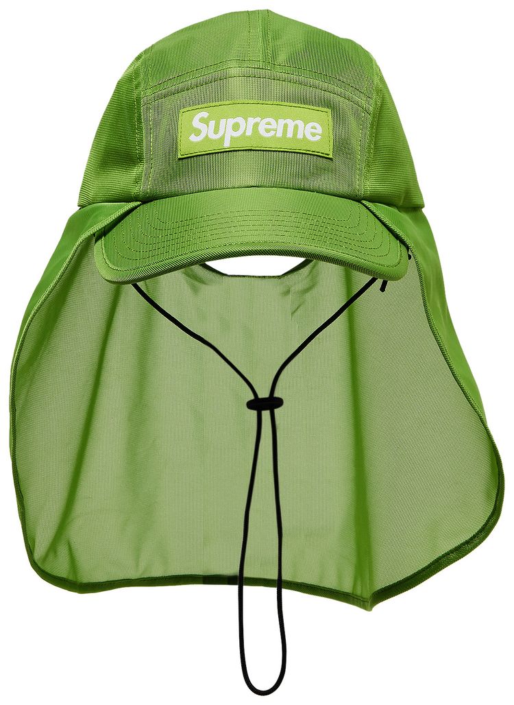 Buy Supreme Mesh Sunshield Camp Cap 'Lime' - SS24H58 LIME | GOAT