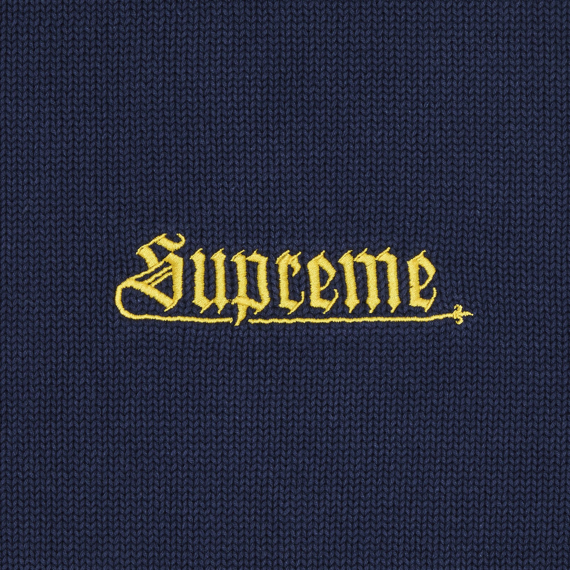 Buy Supreme Old English Sweater 'Navy' - SS24SK28 NAVY | GOAT Buy Supreme Old English Sweater 'Navy' - SS24SK28 NAVY | GOAT