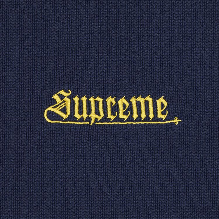 Buy Supreme Old English Sweater 'Navy' - SS24SK28 NAVY | GOAT
