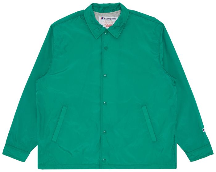 Buy Supreme x Champion Coaches Jacket 'Green' - SS24J64 GREEN | GOAT