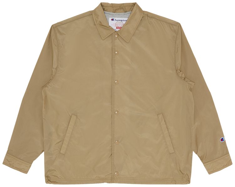 Buy Supreme x Champion Coaches Jacket 'Tan' - SS24J64 TAN | GOAT