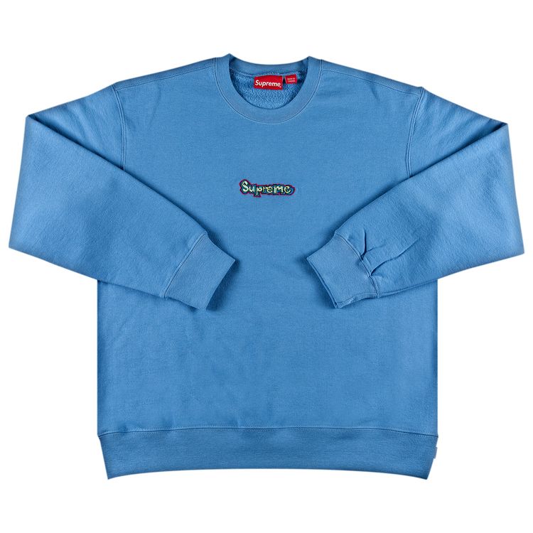 Buy Supreme Gonz Logo Crewneck 'Light Blue' - SS21SW53 LIGHT BLUE | GOAT