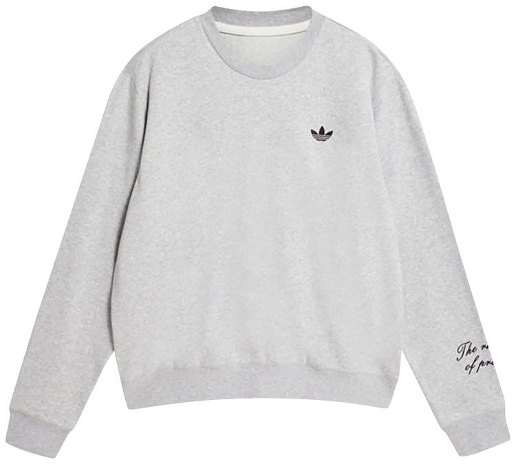 Buy adidas x Wales Bonner Long-Sleeve Crew Top 'Grey' - IW1172 | GOAT