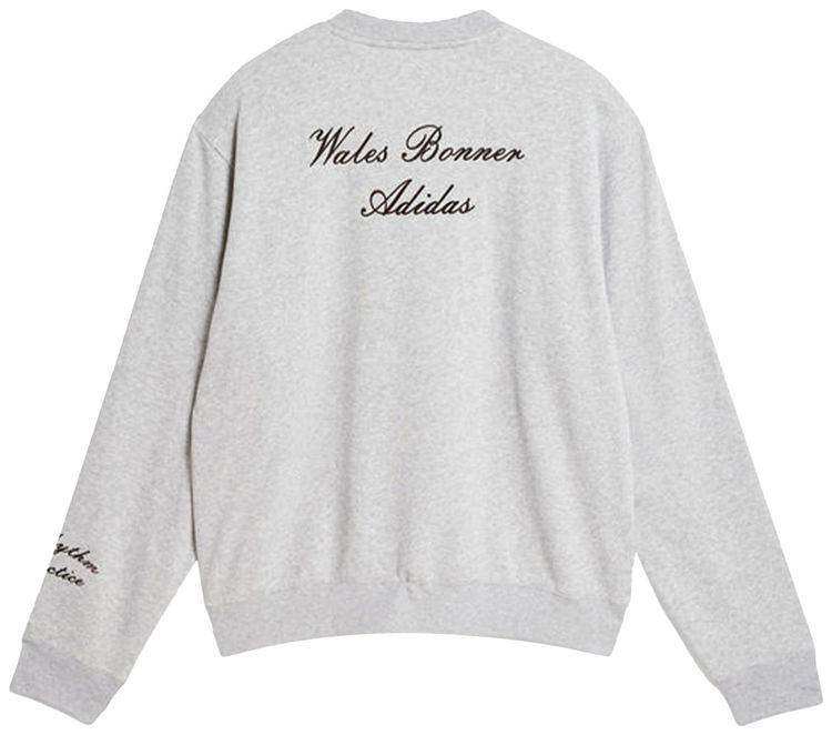 Buy adidas x Wales Bonner Long-Sleeve Crew Top 'Grey' - IW1172 | GOAT