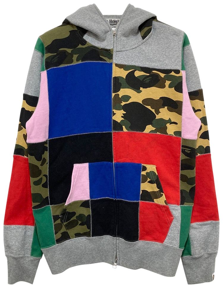 Buy BAPE Patchwork Hoodie 'Multicolor' - 001ZPG301003X MULTICOLOR | GOAT