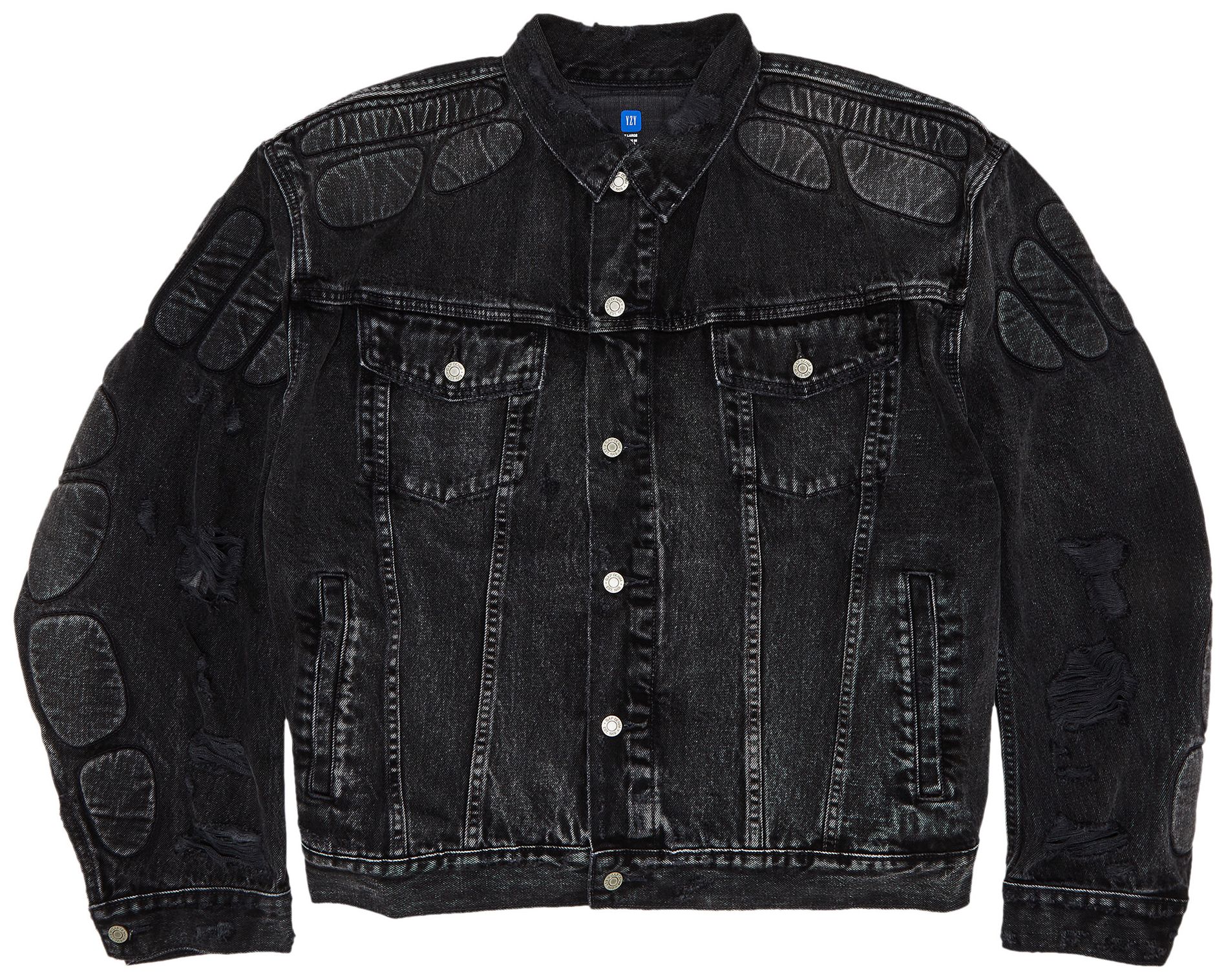 Buy Yeezy Gap Engineered by Balenciaga Padded Denim Jacket 'Grey Wash ...