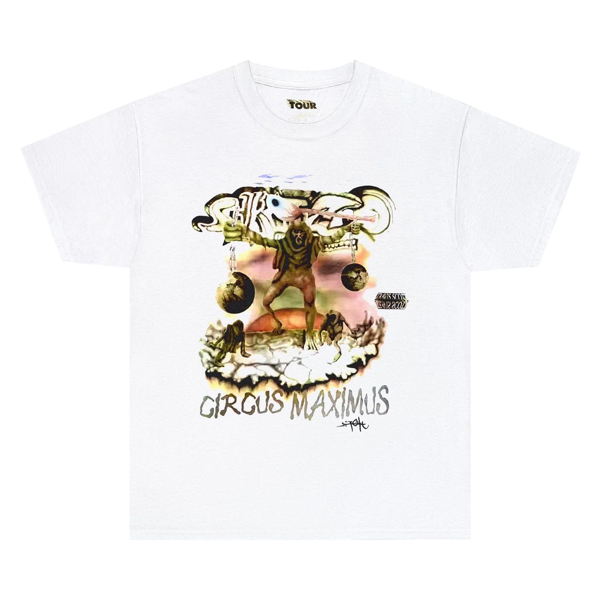 Buy Cactus Jack by Travis Scott Utopia Tour Skitzo Circus Maximus Tee ...