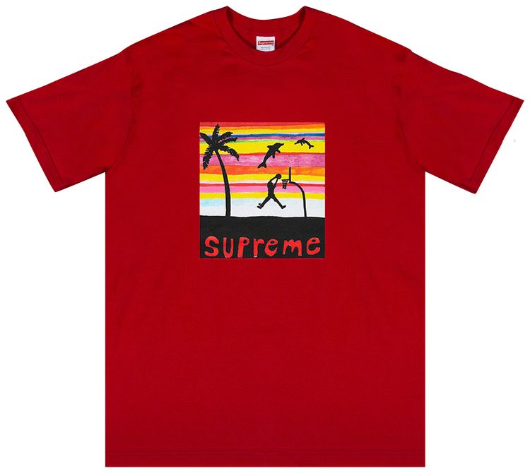 Buy Supreme Dunk Tee 'Red' - SS21T57 RED | GOAT