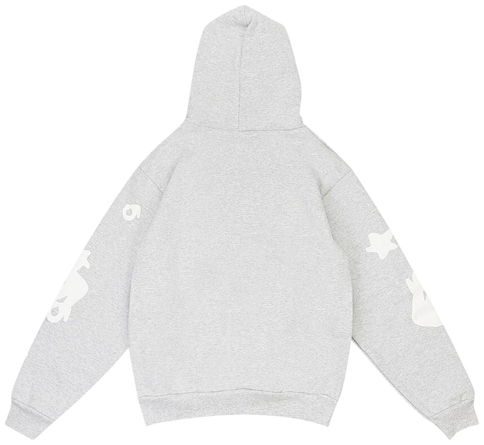 Buy Sp5der Printed Web Hoodie 'Grey' - 2406 100000106PWH GREY | GOAT