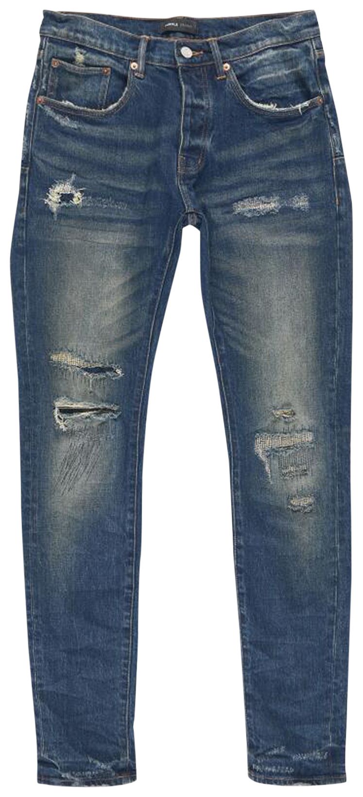 Buy PURPLE BRAND Light Destroy Pants 'Dark Indigo' - P001 LDDI324 | GOAT