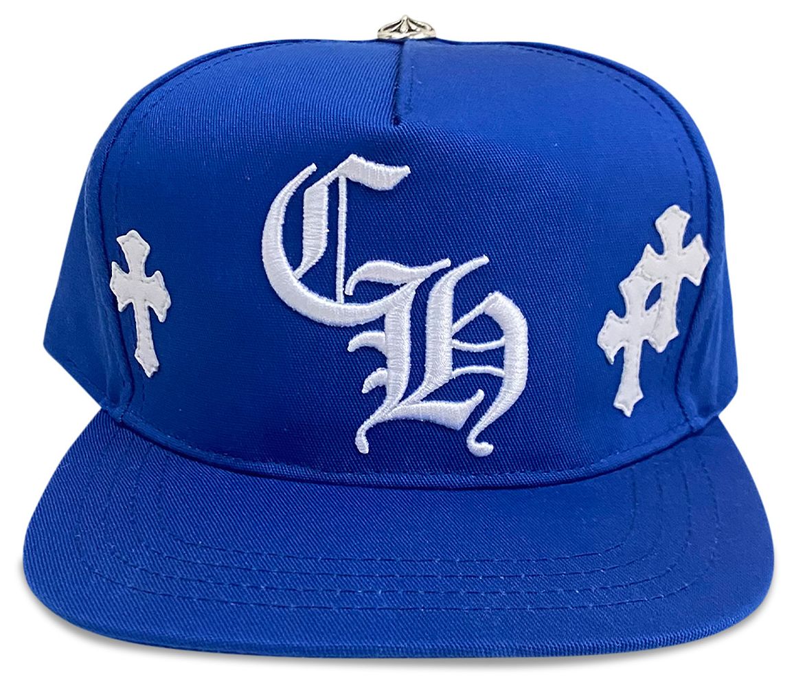 Buy Chrome Hearts CH Cross Patch Baseball Hat 'Blue' - 1383 ...