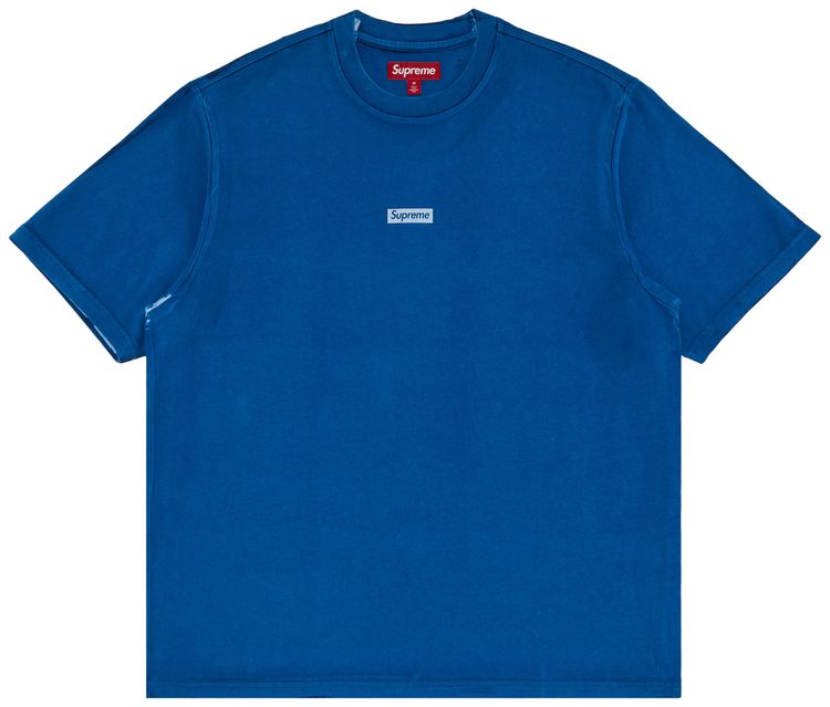 Buy Supreme Overprint Small Box Short-Sleeve Top 'Blue' - SS24KN54 BLUE | GOAT