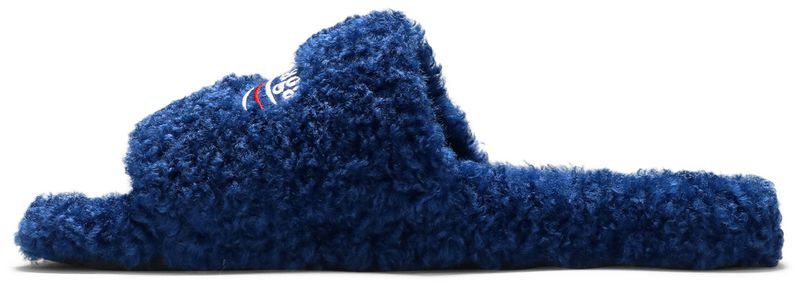 Buy Balenciaga Furry Slides 'Blue' - 654747 W2DO1 4096 | GOAT