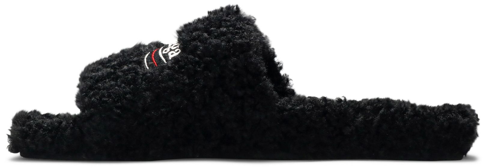 Buy Balenciaga Furry Slides 'Black' - 654747 W2DO1 1096 | GOAT