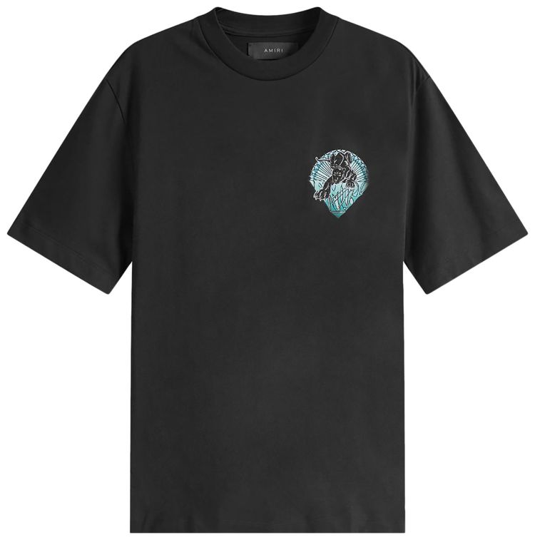 Buy Amiri Panther Tee Black Amjyte1084 Blac Goat