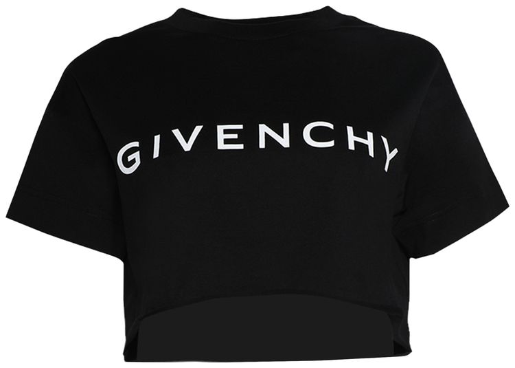 Buy Givenchy Cropped Tee 'Black' - BW70C53YAC 001 | GOAT