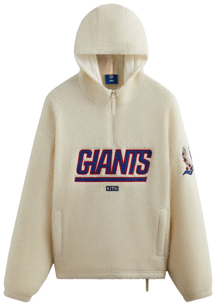 Buy Kith For the NFL: Giants Quarter Zip Sherpa 'Nano' - KHM010463 114 ...