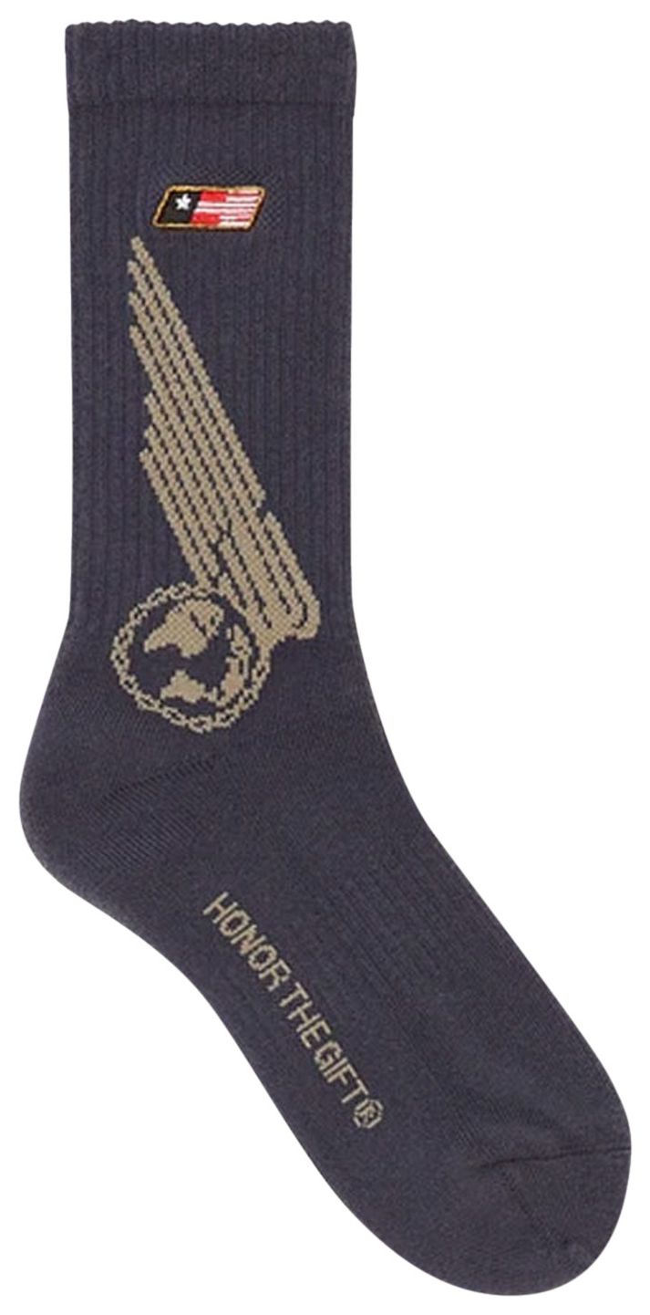 Buy Honor The Gift Airborne Socks 'Black' - HTG200381 BLAC | GOAT AE