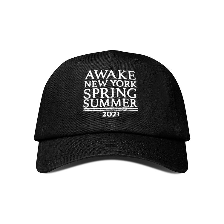 Buy Awake NY Six Panel Hat 'Black' - AWK SS21 HT004 BLAC | GOAT