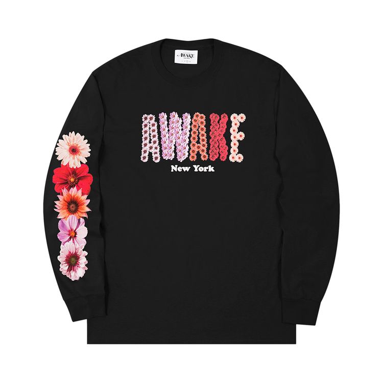 Buy Awake NY Bloom Long-Sleeve Tee 'Black' - AWK SS21 TS002 BLAC | GOAT