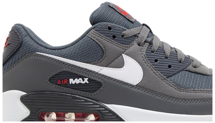 Buy Nike Air Max 90 'Iron Grey University Red' - DR0145 003 | GOAT