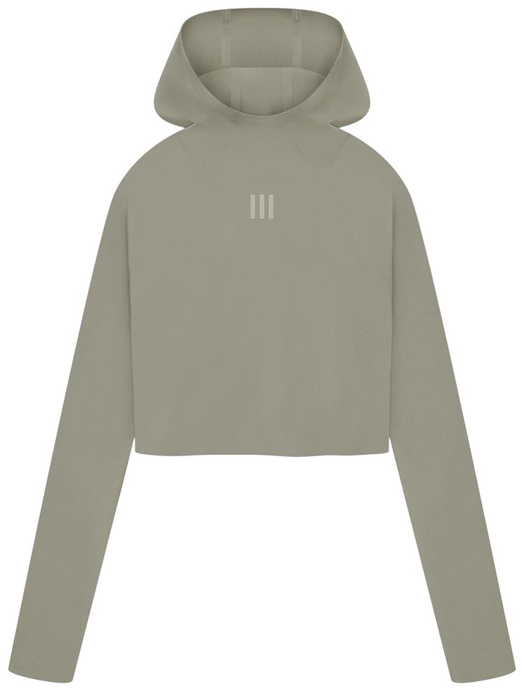 Buy adidas x Fear Of God Athletics Base Layer Crop Hoodie 'Clay ...
