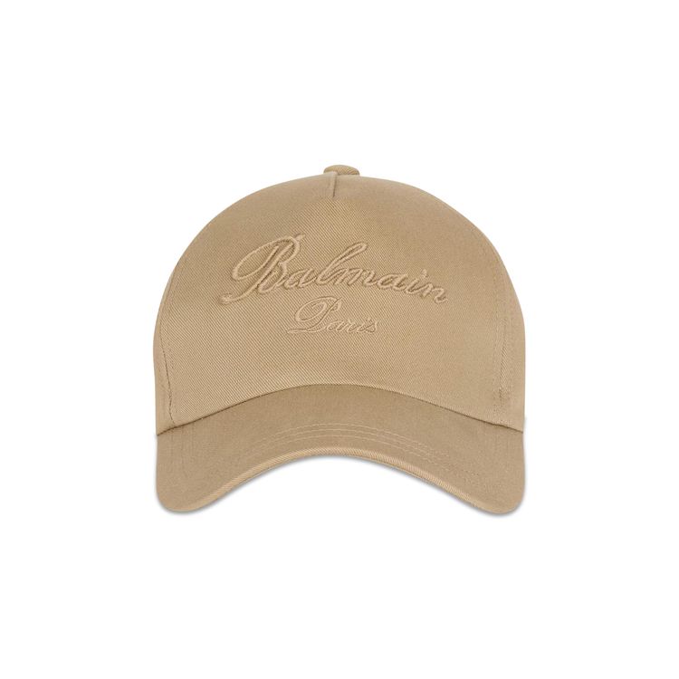 Buy Balmain Signature Embroidered Cap 'Beige' - DH1XA231CD29 WIQ | GOAT