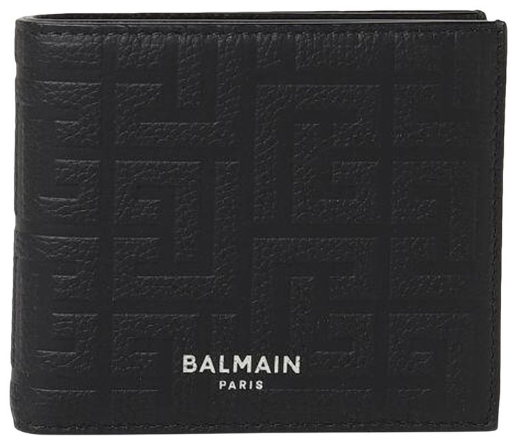 Buy Balmain Leather Flap Wallet 'Black' - DM1NM061LPSE 0PA | GOAT