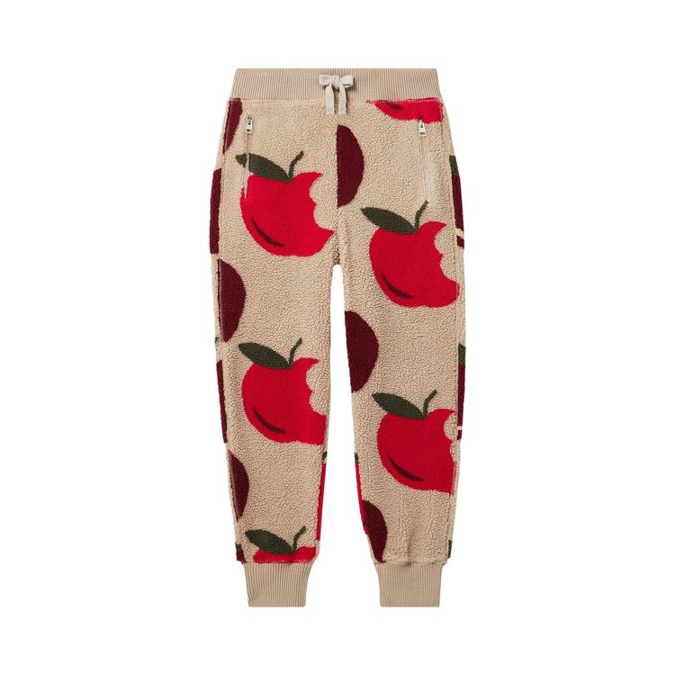Buy JW Anderson Apple Fleece Tapered Joggers 'Beige/Red' - TR0262 ...