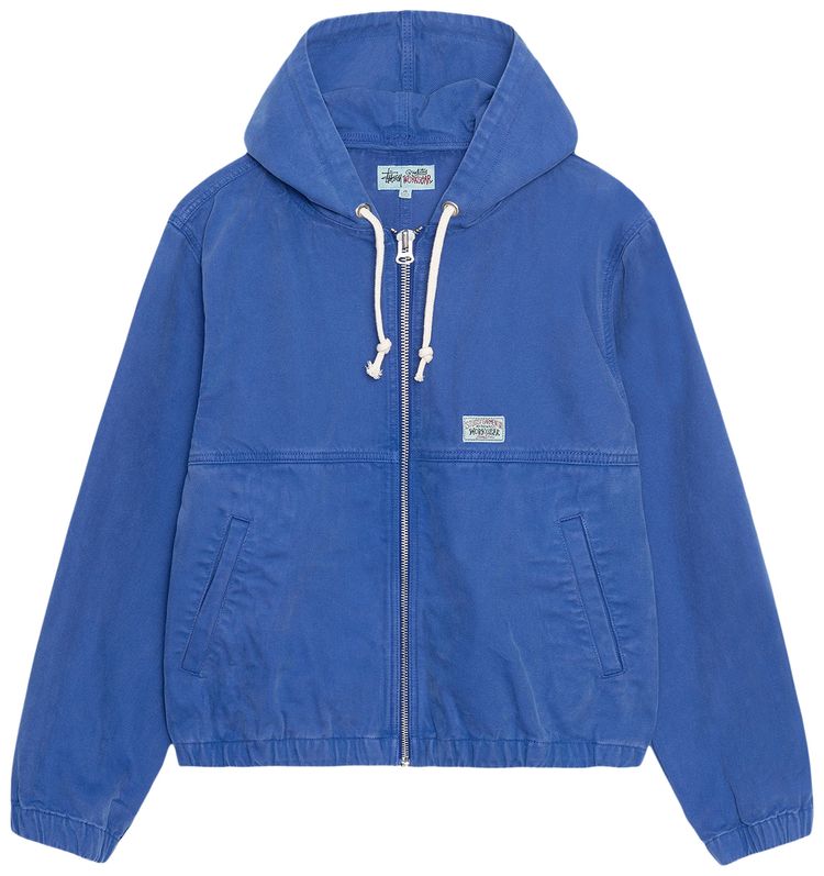 Buy Stussy Unlined Canvas Work Jacket 'Baja Blue' - 115757 BAJA | GOAT