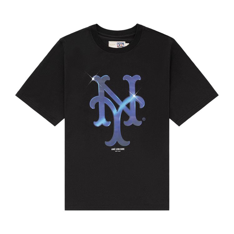 Buy Aimé Leon Dore x New York Mets Logo Tee 'Jet Black' - SS24CT038 JET ...