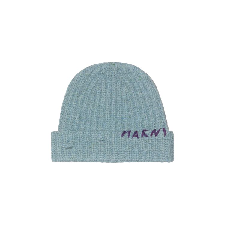 Buy Marni Shetland Mending Beanie 'Smoke Blue' - CLMC0125Q0 UFH938 ...