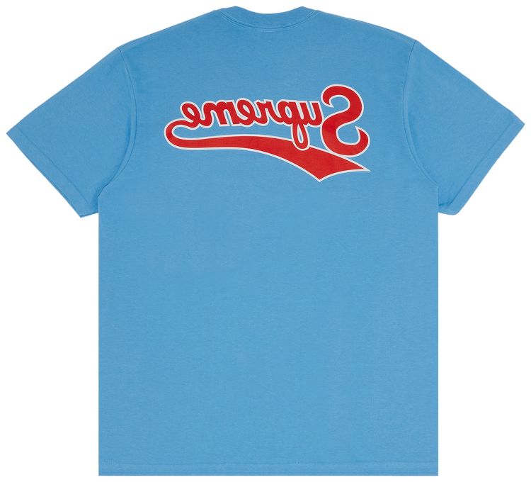 Buy Supreme Backwards Tee 'Bright Blue' - SS24T22 BRIGHT BLUE | GOAT