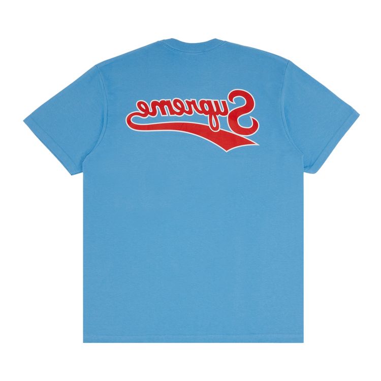 Buy Supreme Backwards Tee 'Bright Blue' - SS24T22 BRIGHT BLUE | GOAT