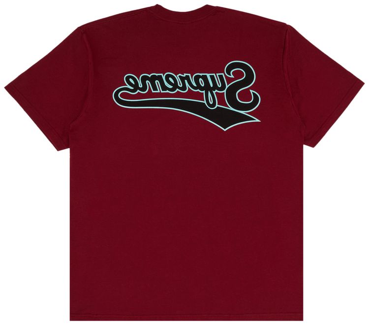 Buy Supreme Backwards Tee 'Cardinal' - SS24T22 CARDINAL | GOAT