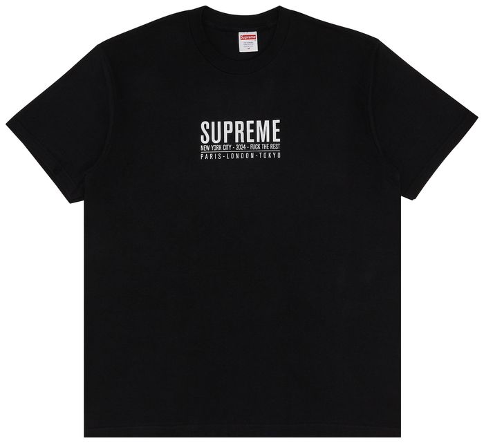Buy Supreme Paris Tee 'Black' - SS24T46 BLACK | GOAT
