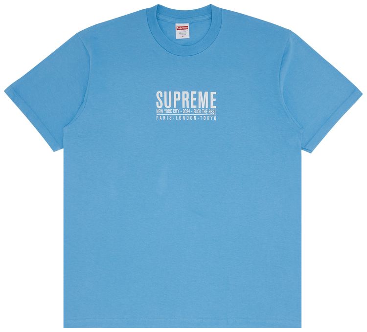 Buy Supreme Paris Tee 'Bright Blue' - SS24T46 BRIGHT BLUE | GOAT