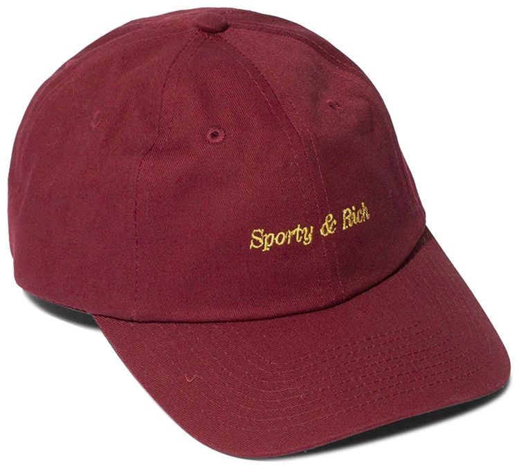 Buy Sporty & Rich Classic Logo Hat 'Burgundy' - SRCL HAT BG | GOAT