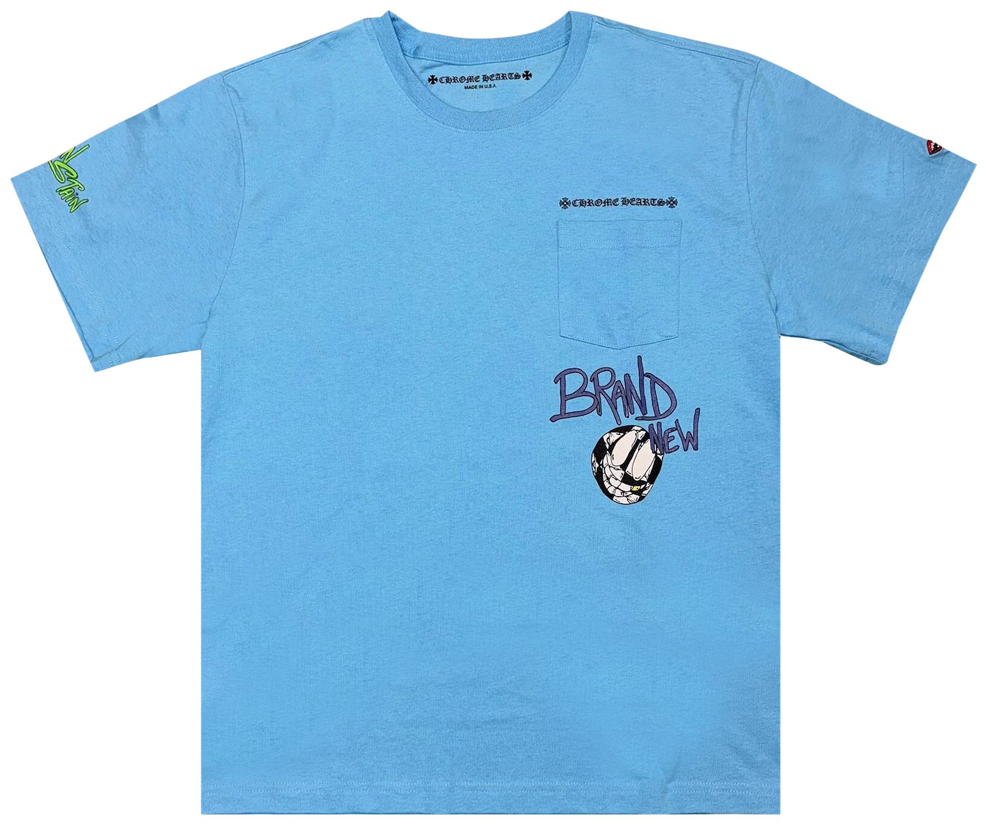 Buy Chrome Hearts Matty Boy Brain New Tee 'Baby Blue' - 1383 1SS240103MBBNT BABY | GOAT