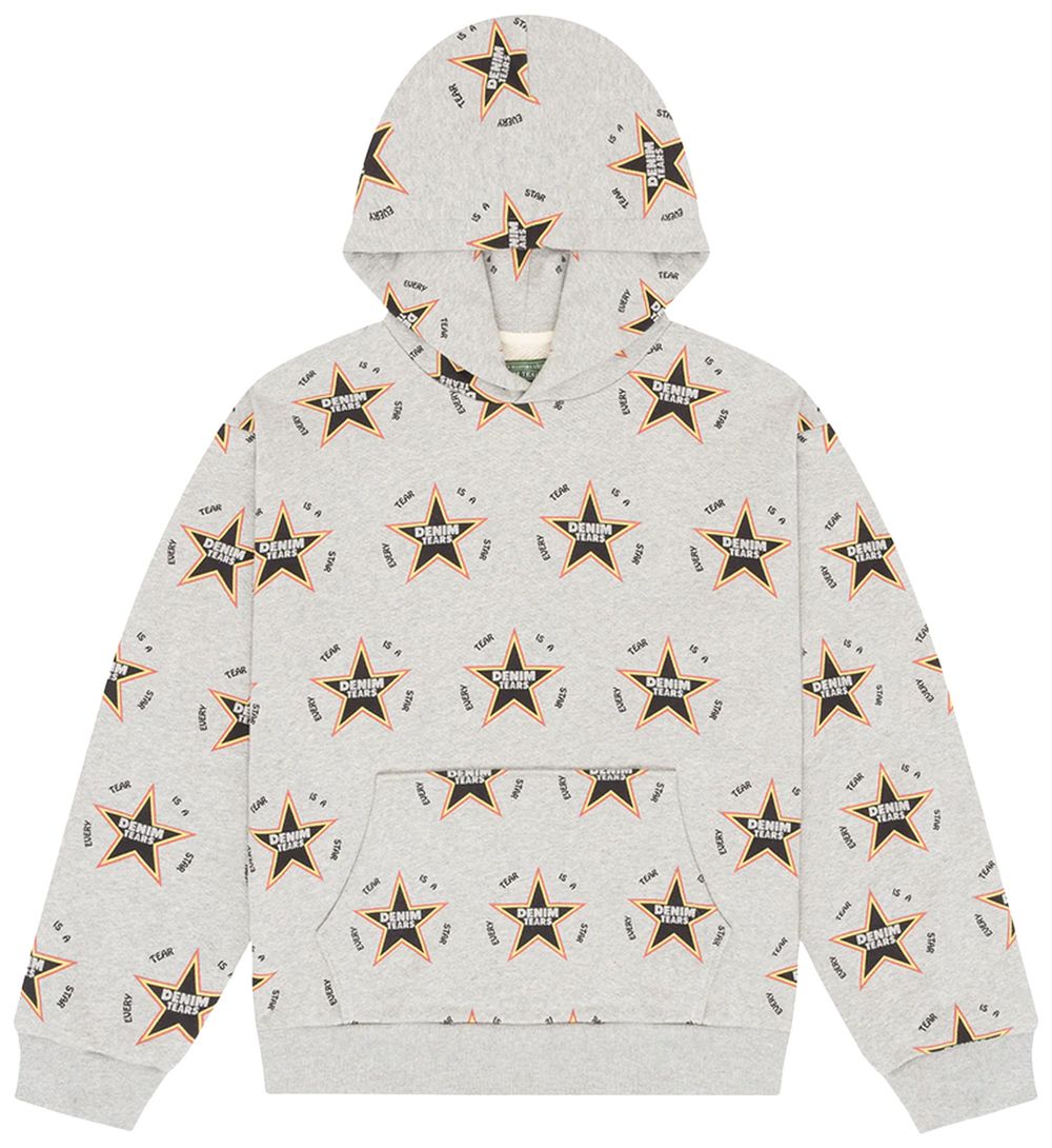Buy Denim Tears Every Tear Is A Star Hoodie 'Grey' - 013 016 132 GREY | GOAT