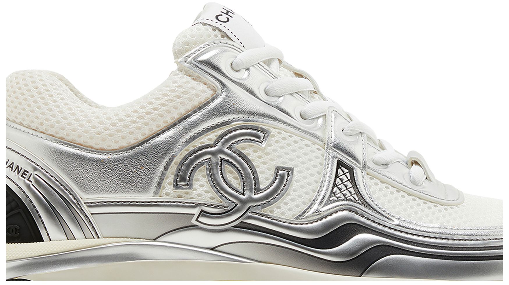 Buy Chanel Wmns CC Logo Sneaker 'White Silver' - G39792 Y56368 K5451 | GOAT