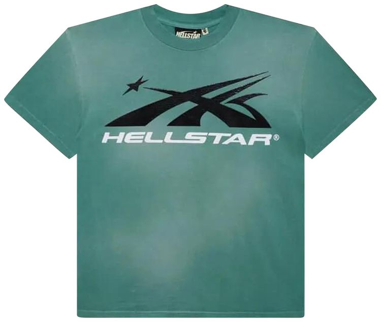 Buy Hellstar Sports Logo Tee 'Washed Red' - 9357 100000103SLT WASH | GOAT