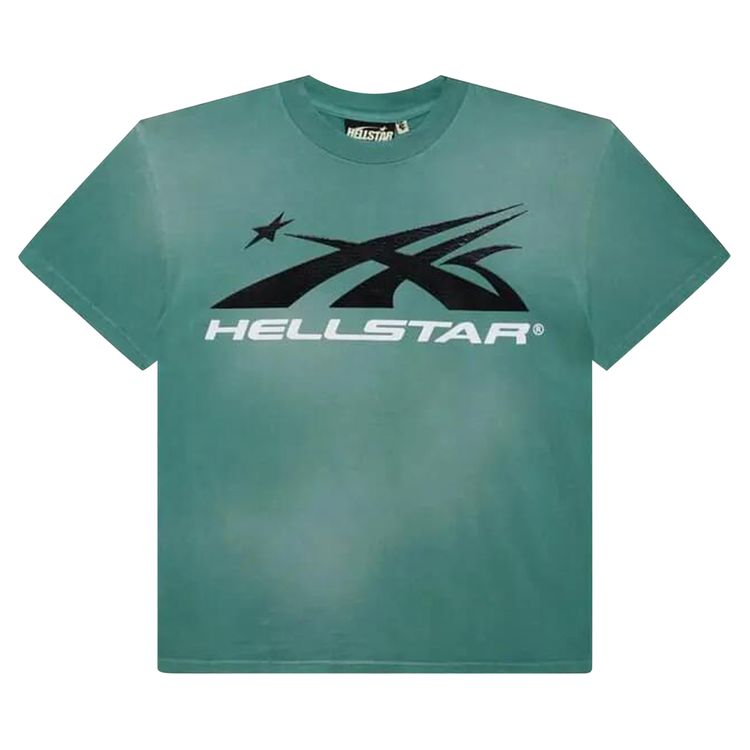Buy Hellstar Sports Logo Tee 'Washed Red' - 9357 100000103SLT WASH | GOAT